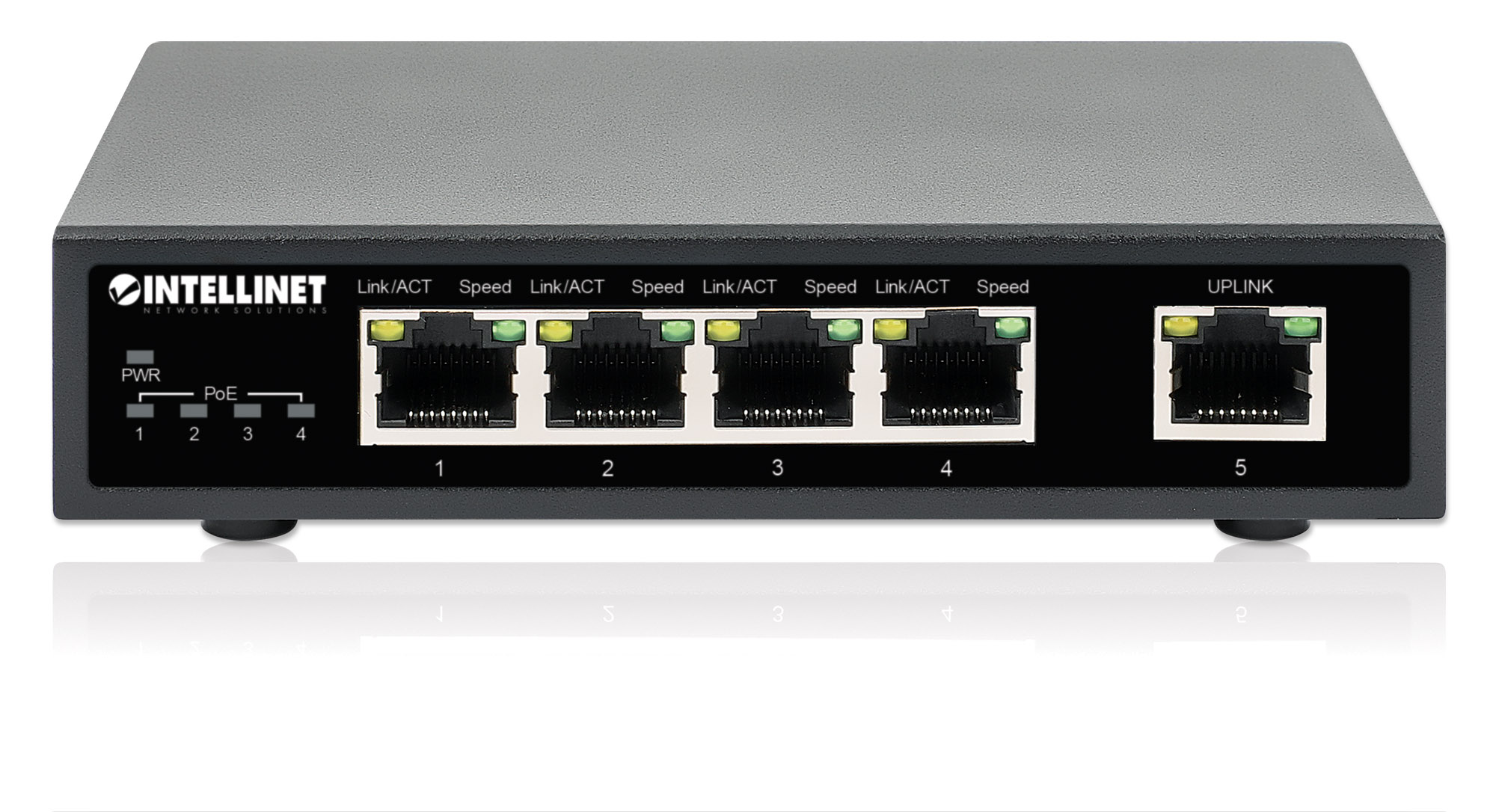Intellinet 5-Port Gigabit Ethernet PoE+ Switch (561839)