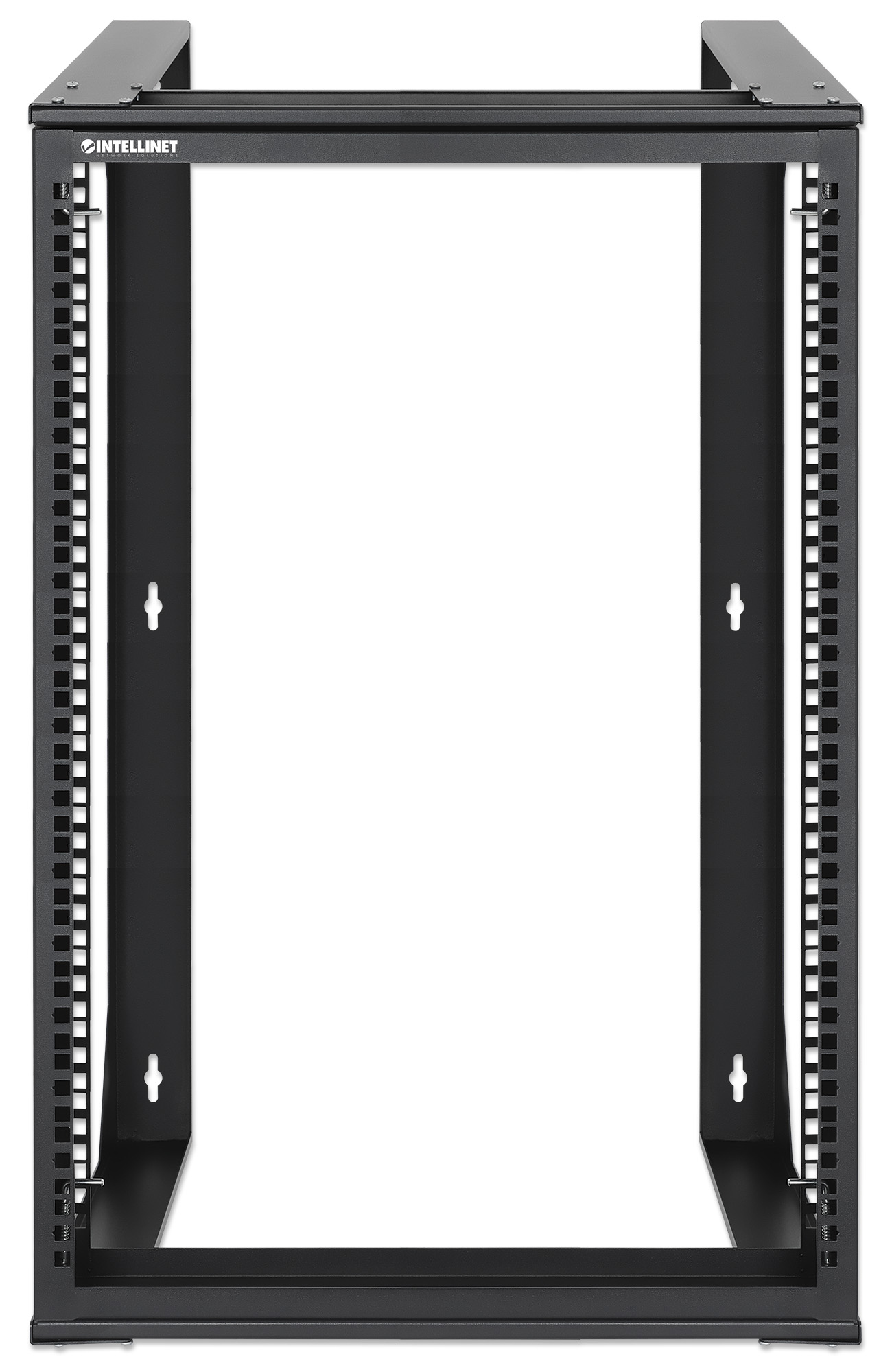 Intellinet 19" Wall Mount 2-Post Open Frame Network Rack, 15U (716208)