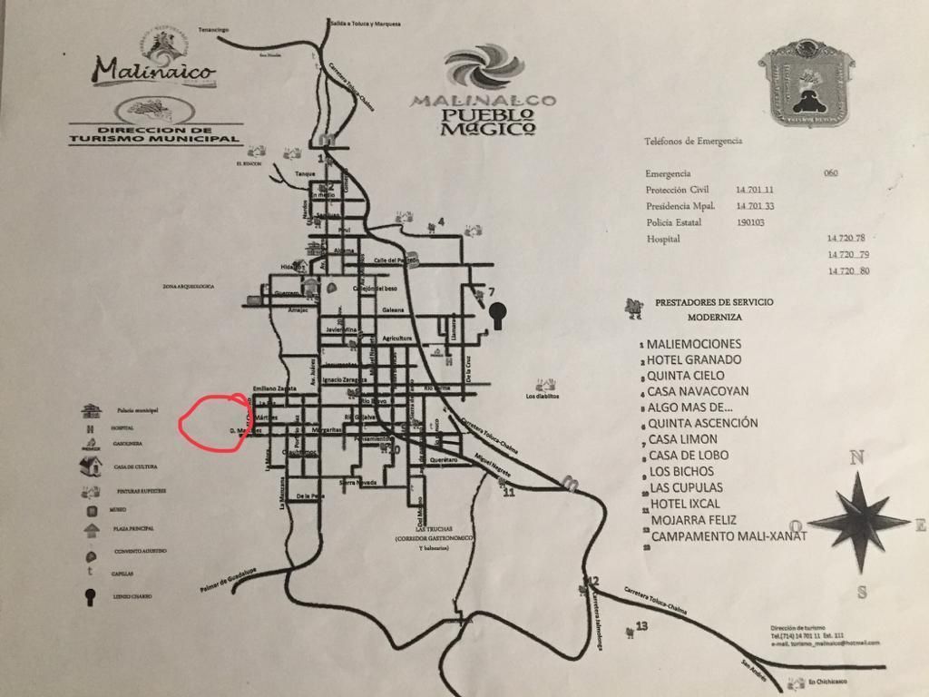 Malinalco Mapa