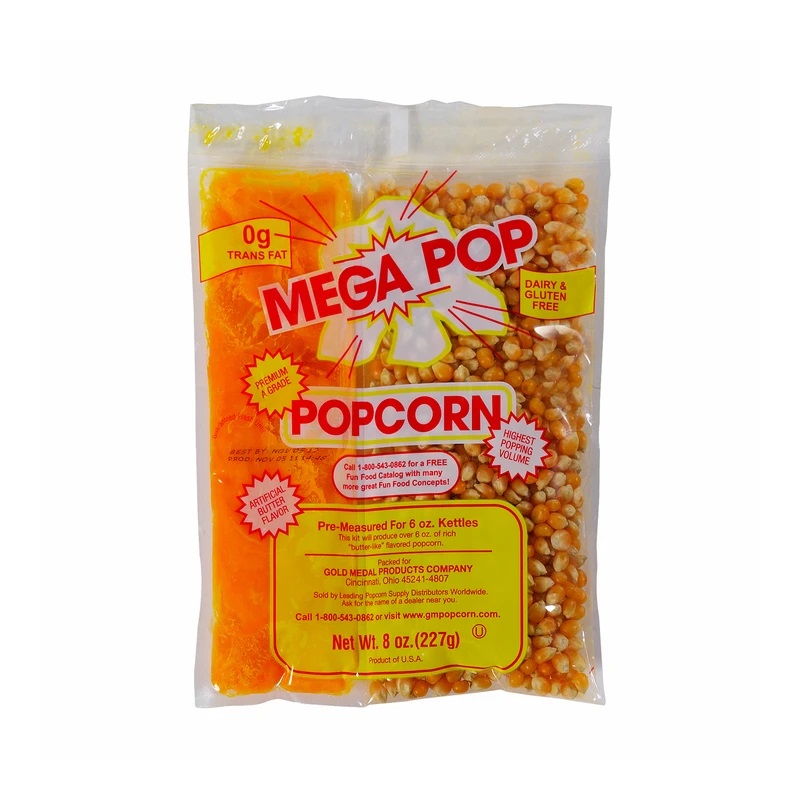 Popcorn: Kernels, Oil & Salt (8 oz package) | Mutton Party and Tent Rental