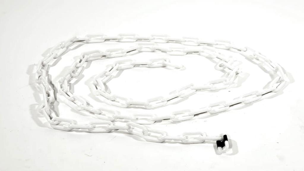 10’ White Stanchion Chain | Mutton Party and Tent Rental