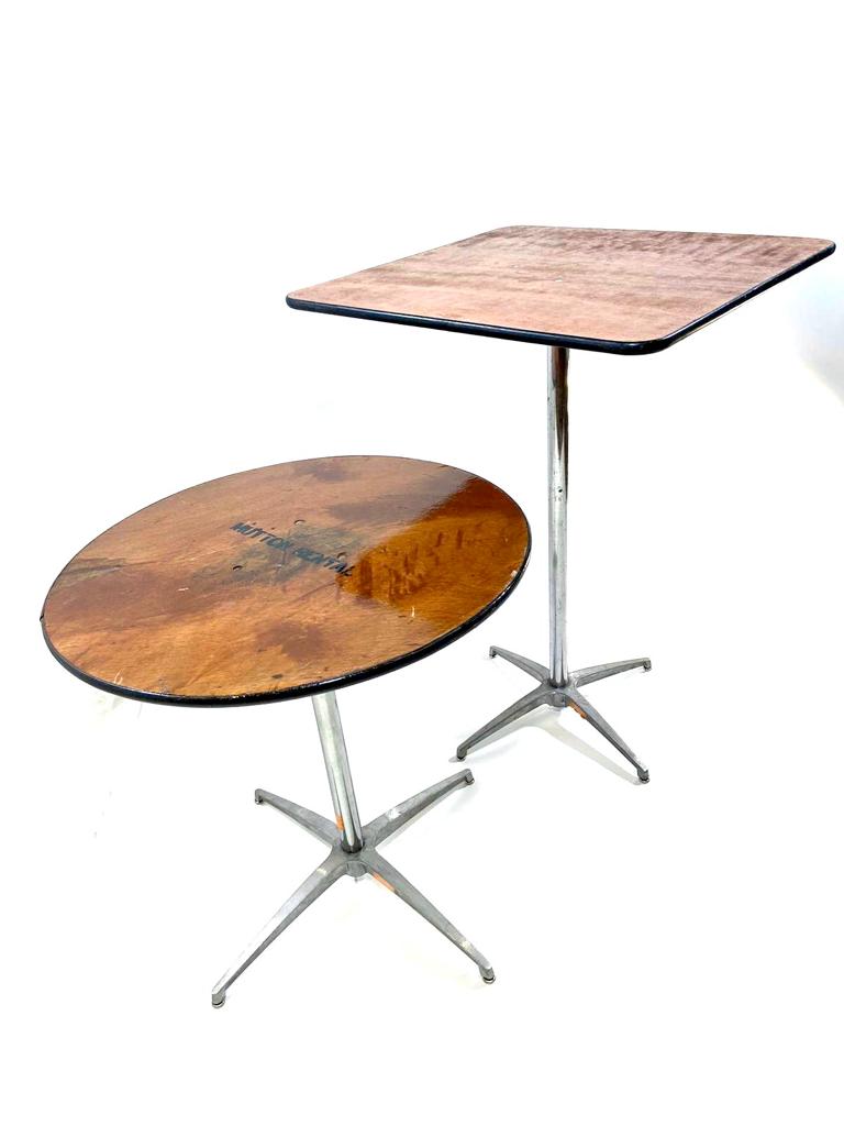 30"x42” Square Cocktail Table | Mutton Party and Tent Rental