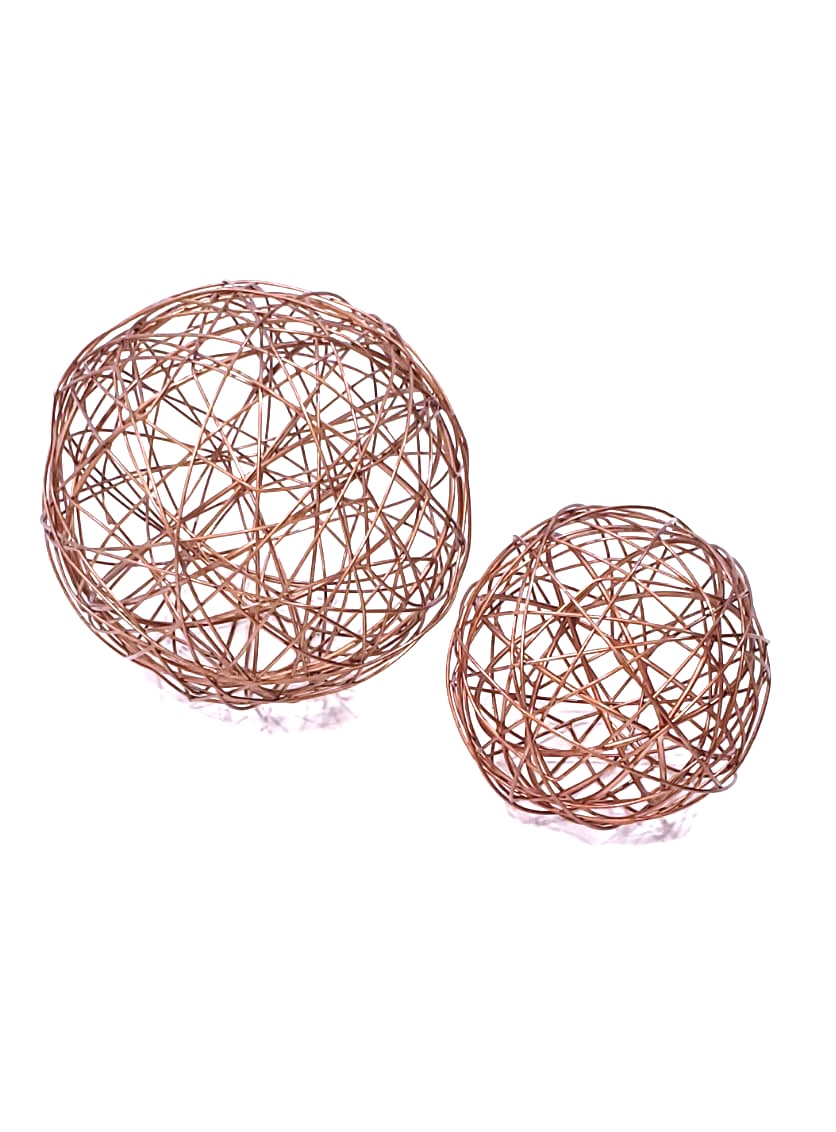 Maverick Small Copper Wire Sphere | Mutton Party and Tent Rental