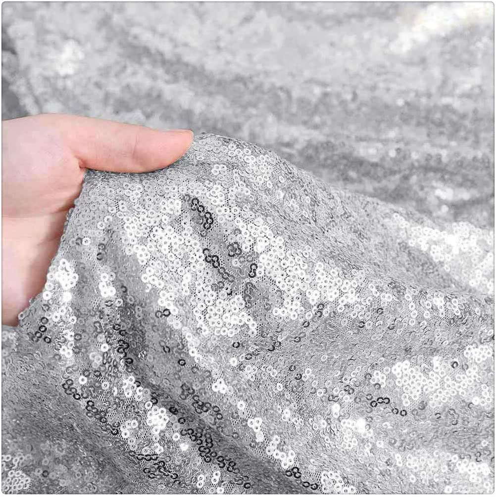 Sequin Drape Panels - Silver | Mutton Party and Tent Rental