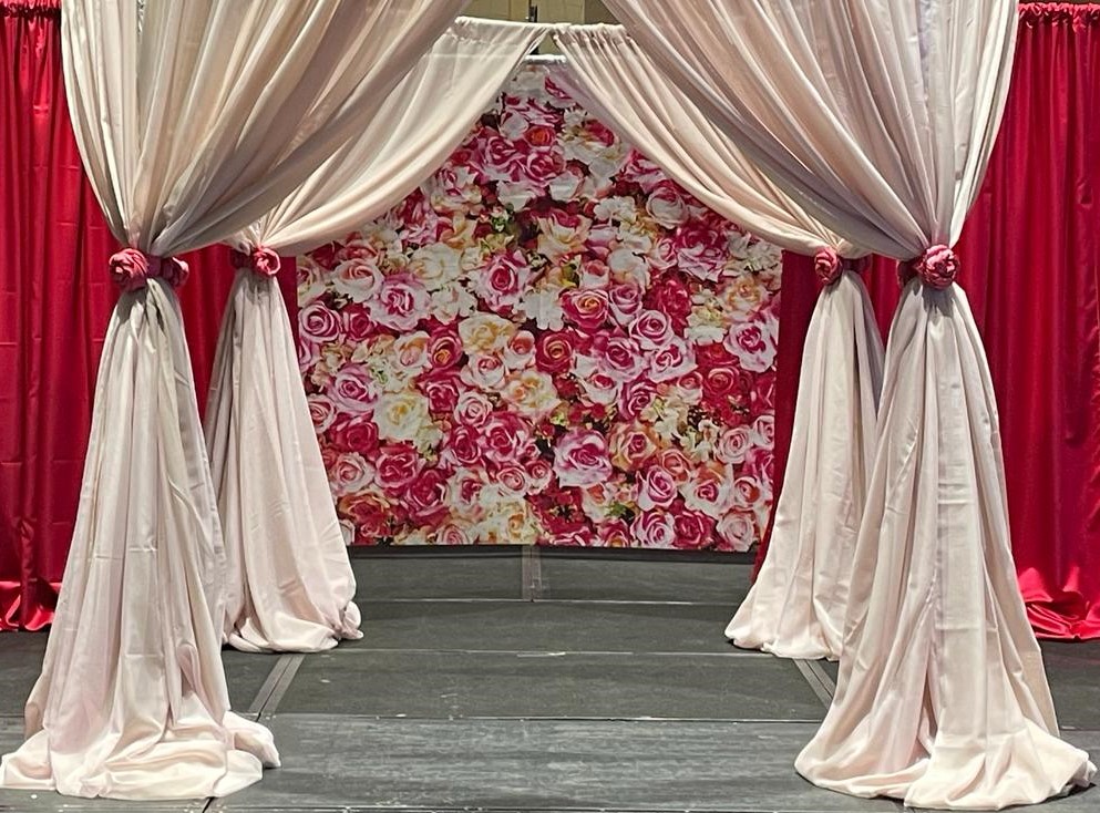 Roses Photo Backdrop | Mutton Party and Tent Rental