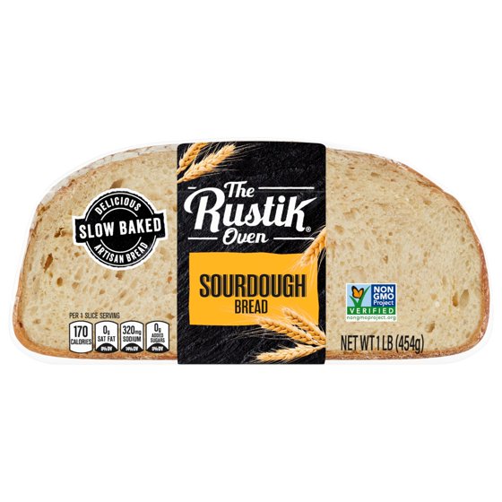 The Rustik Oven Sourdough Bread, 16 oz, Plain Sourdough Bread, Bag ...