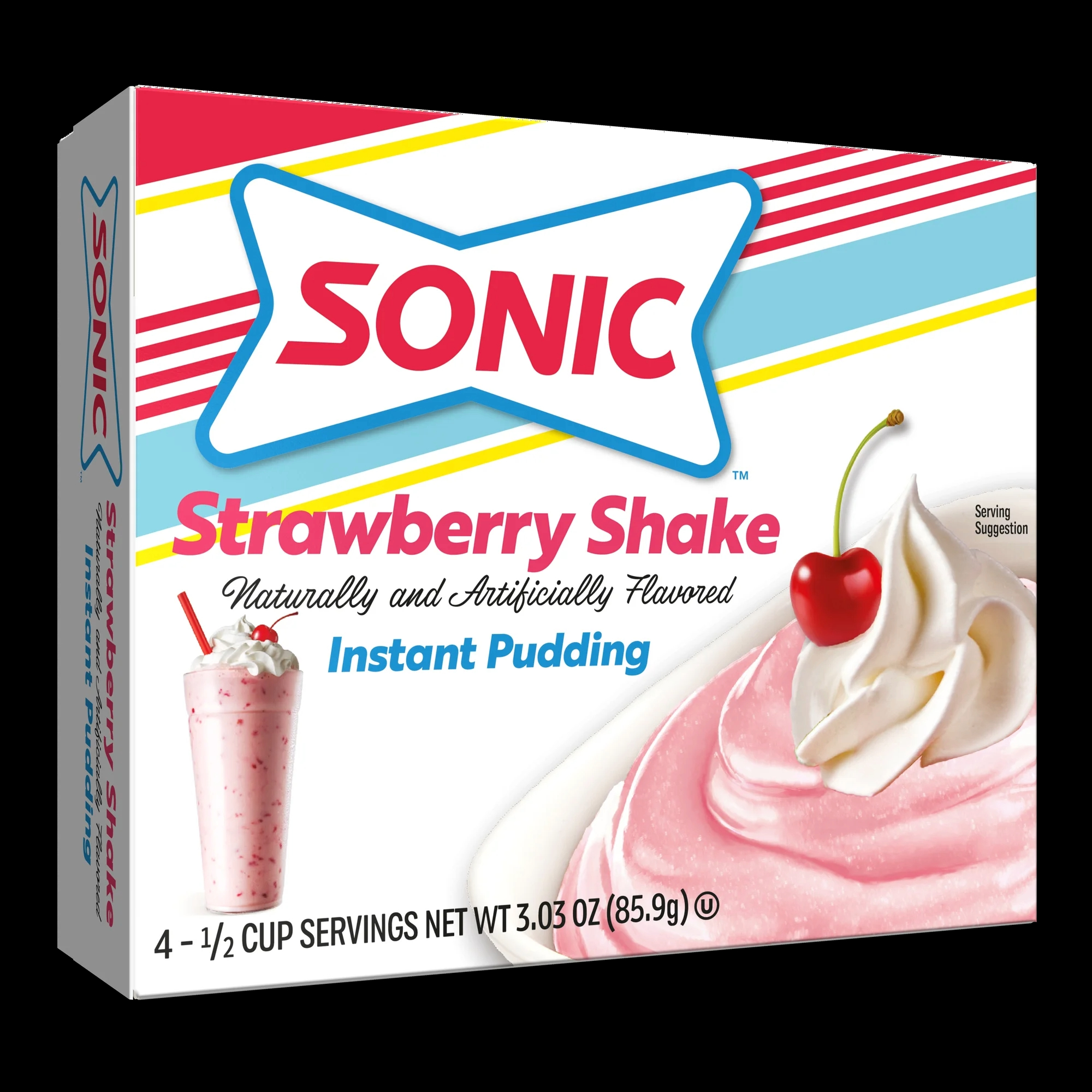 Sonic Strawberry Shake Instant Pudding Mix, 4 Servings, 3.03 oz ...