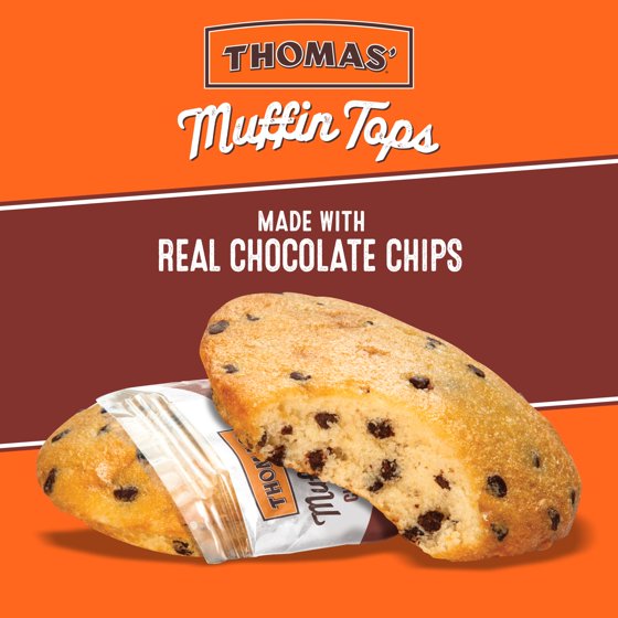 Thomas’ Chocolate Chip Muffin Tops, 6 packs, Chocolate Muffin Tops, 10. ...