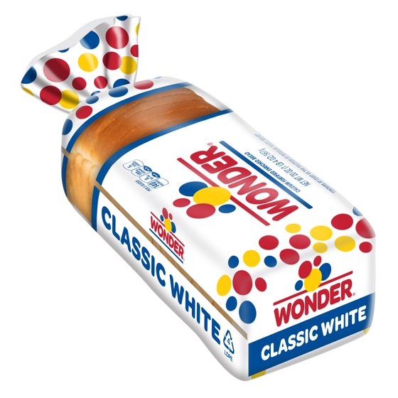 Wonder Bread Classic White Sandwich Bread, Sliced White Bread, 20 oz ...