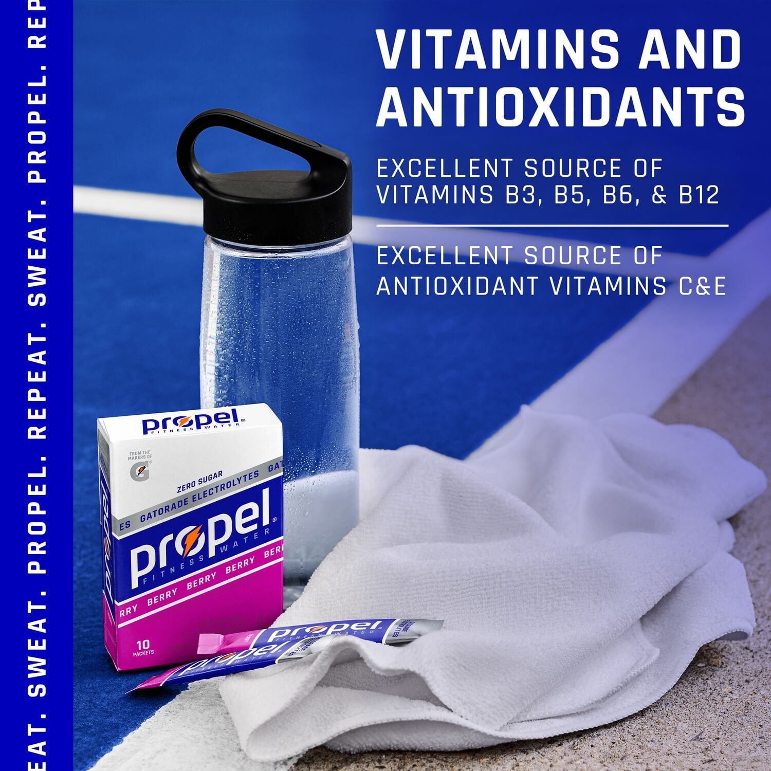 Propel Powder Packets Drink Mixes with Electrolytes, Vitamins and No ...