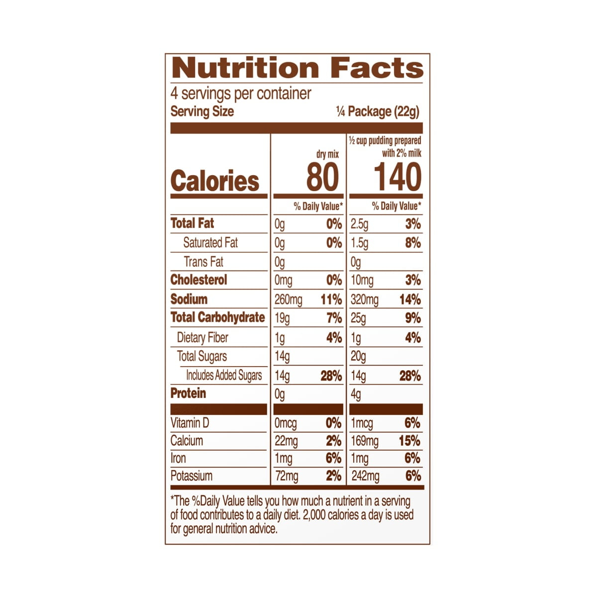 Dove Milk Chocolate Instant Pudding Mix and Pie Filling, 4 Servings, 3. ...