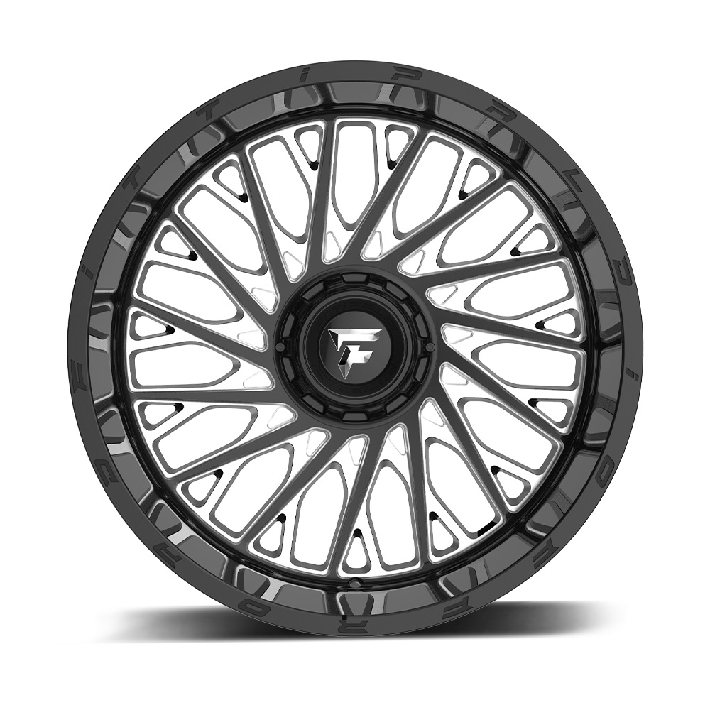 Fittipaldi Wheels FTC08 - Black Milled Rim Wheel Size 22x12 ...