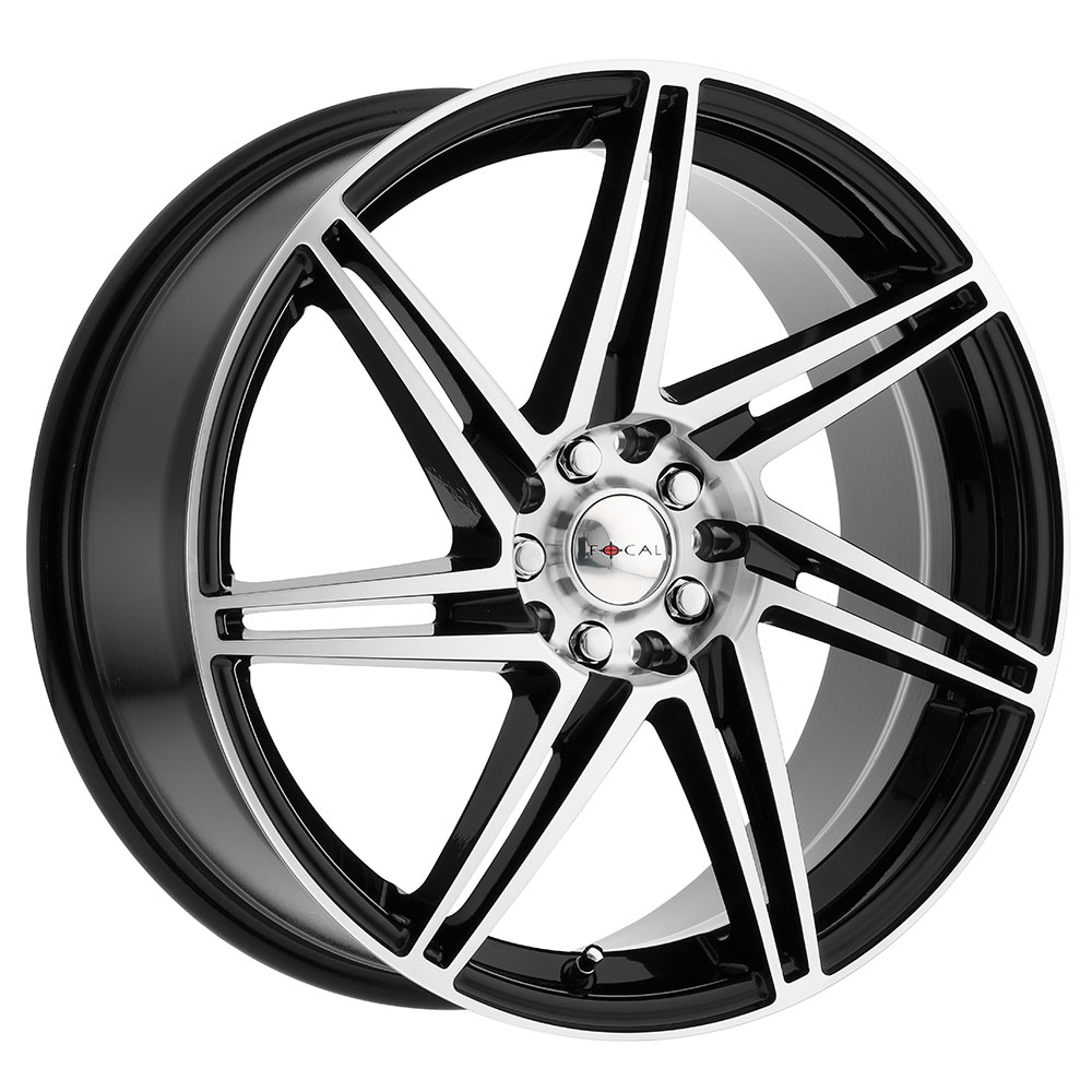Focal Wheels 449 F-14 - Gloss Black w/Diamond Cut Face & Clear Coat Rim ...