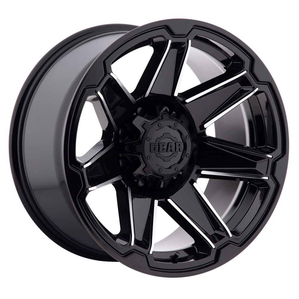 745MB Trident - Gloss Black w/Machined Spoke Accents Rim by Gear ...
