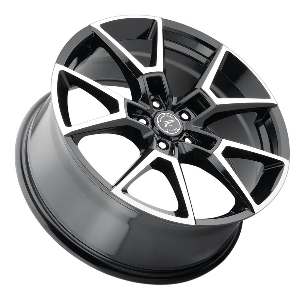 Platinum Wheels 462U Matrix - Black Machined Rim Wheel Size 18x8 ...