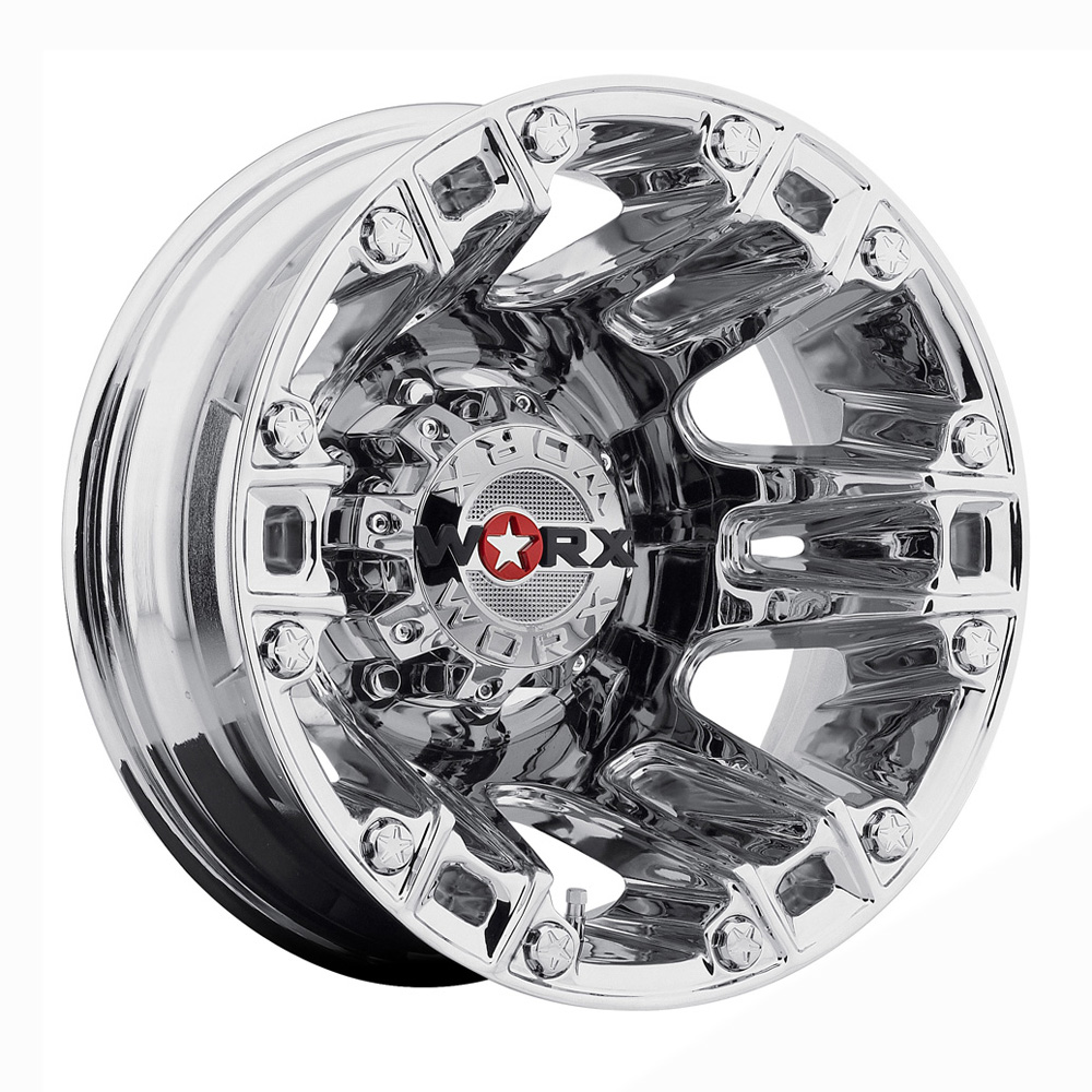 803C Beast Dually Rear - Chrome Plated by Worx Wheels Wheel Size 17x6.5 ...