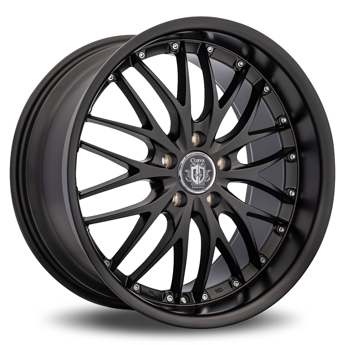 C3 - Matte Black Rim by Curva Wheels Wheel Size 19x8.5 - Performance ...