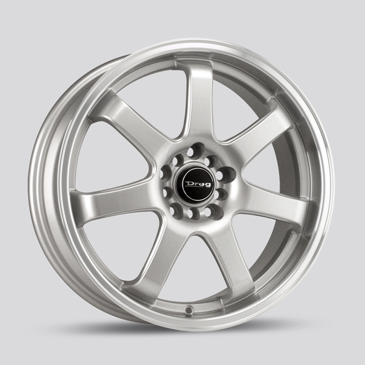 Drag Wheels DR35 - Silver with Machined Lip Rim Wheel Size 18x7.5 ...