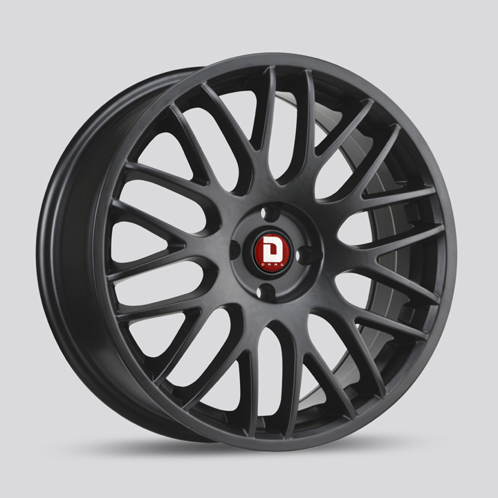Drag Wheels DR61 - Flat Black Rim Wheel Size 17x7 - Performance Plus Tire