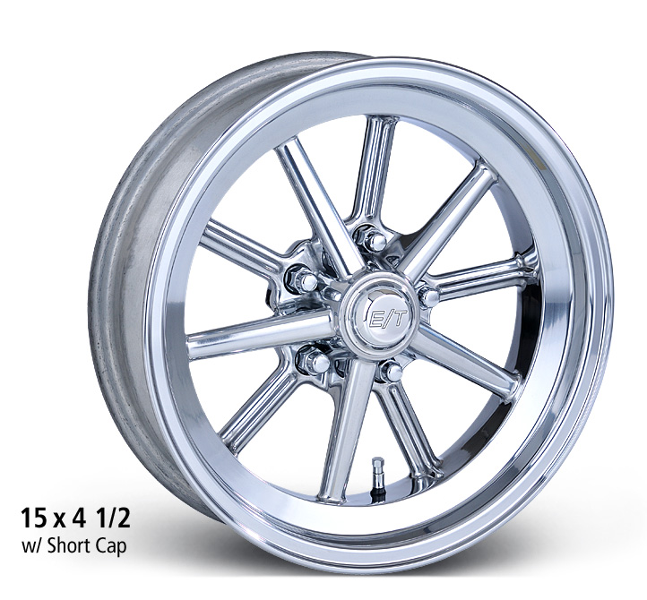 E-T Wheels Gasser - Polished Rim Wheel Size 15x4.5 - Performance Plus Tire