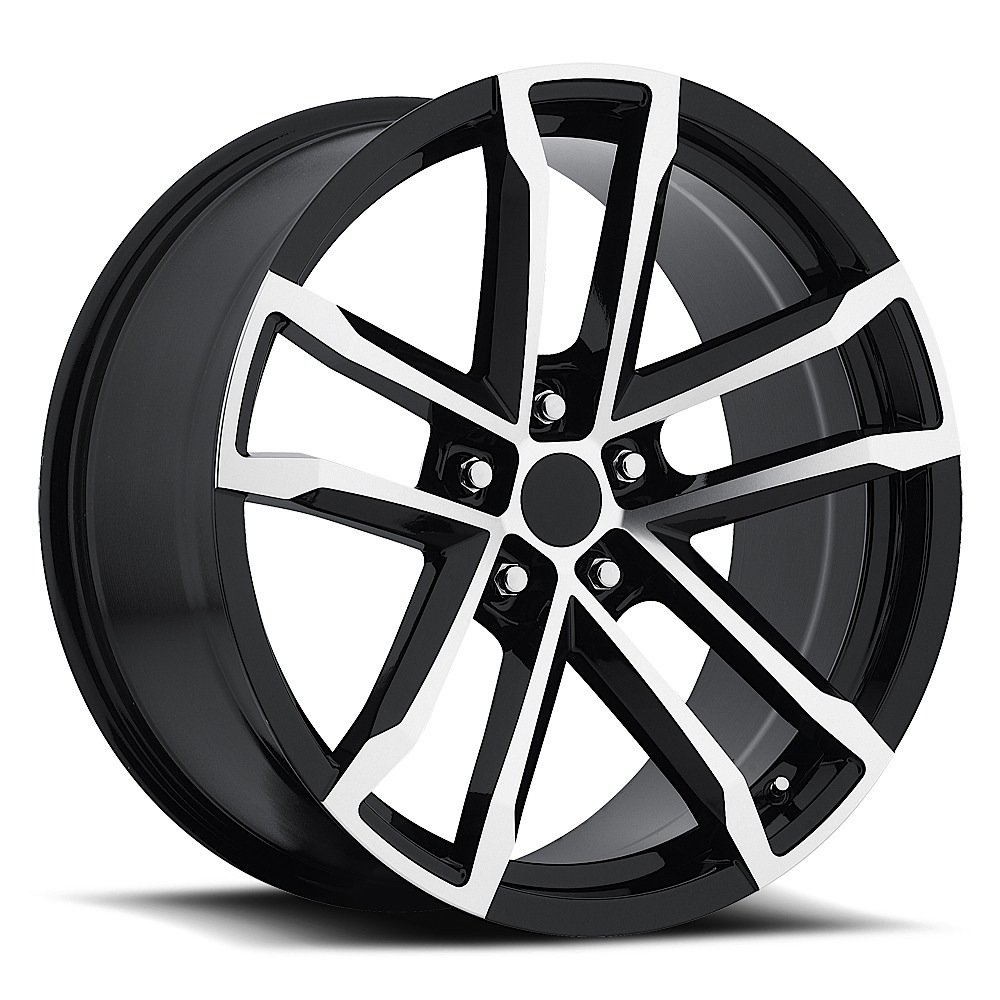 Factory Reproductions Wheels FR 41 Camaro ZL1 - Black Machine Face Rim ...