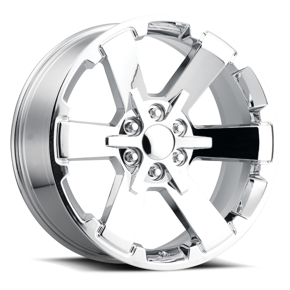 Factory Reproductions Wheels FR 45 GMC Dual SixStar - Chrome Rim Wheel ...