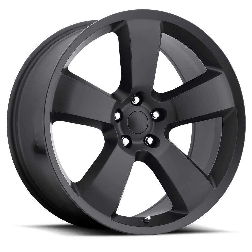 Factory Reproductions Wheels FR 61 Charger - Satin Black Rim Wheel Size ...