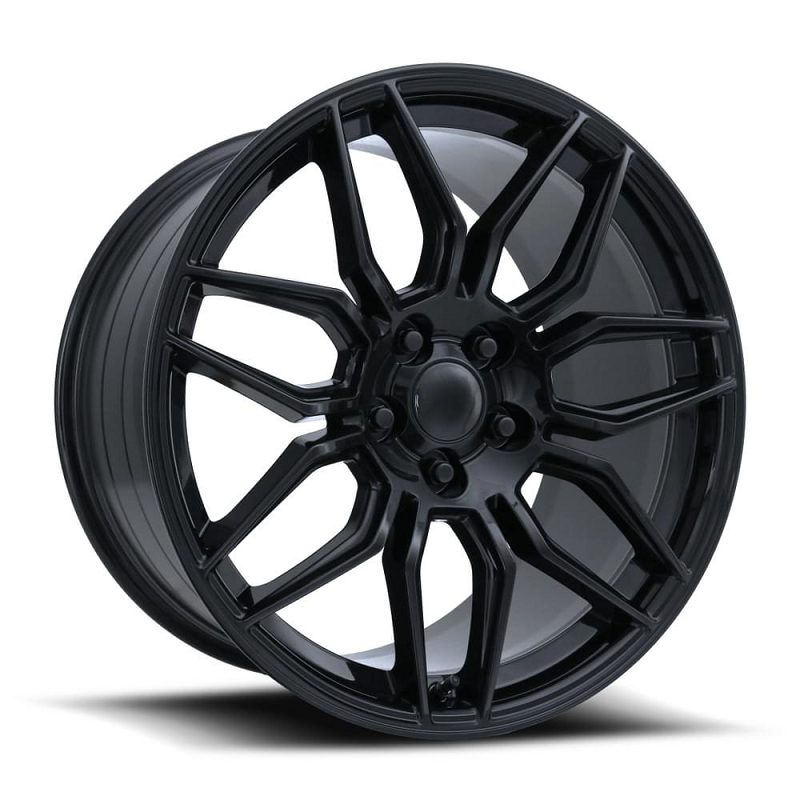 Factory Reproductions Wheels FR 401 C8 Z06 - Gloss Black Rim ...