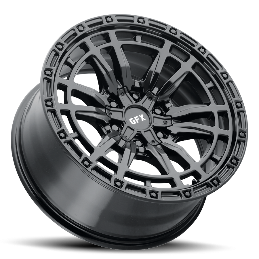 G-FX Wheels TR-24 - Matte Black Rim Wheel Size 17x9 - Performance Plus Tire