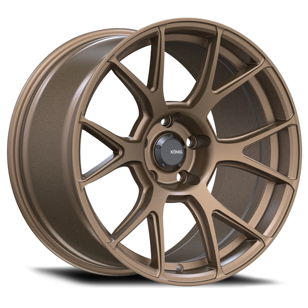 Konig Wheels Ampliform - Bronze Rim Wheel Size 18x8.5 - Performance ...