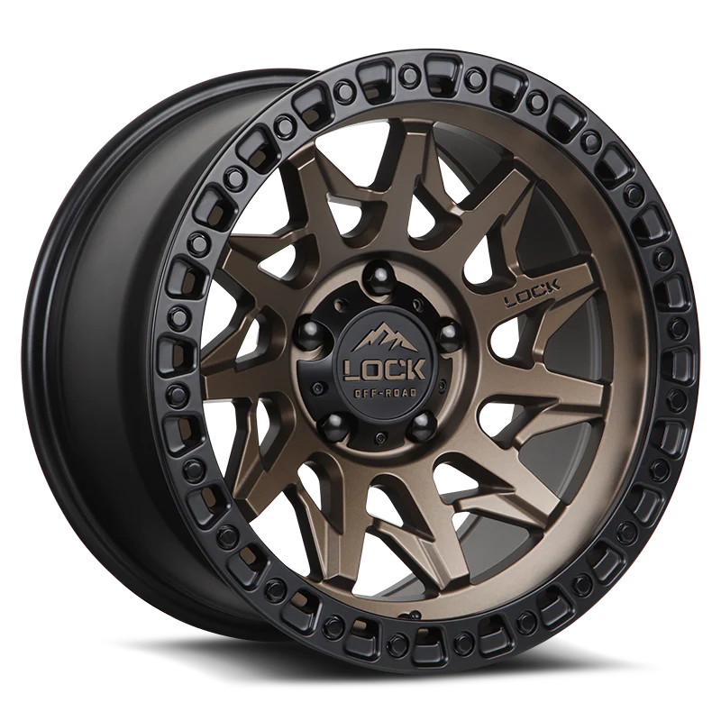 Lock Off-Road Wheels Lunatic - Matte Bronze w/ Matte Black Ring Rim ...