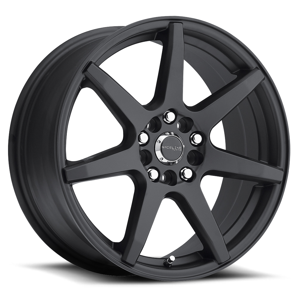 Raceline Wheels 131 Evo - Matte Black Rim Wheel Size 17x7.5 ...