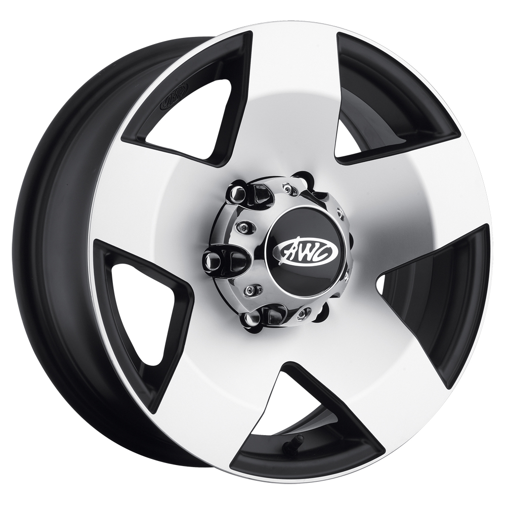Raceline Wheels 850 Brute Trailer - Black with Machine Rim Wheel Size ...