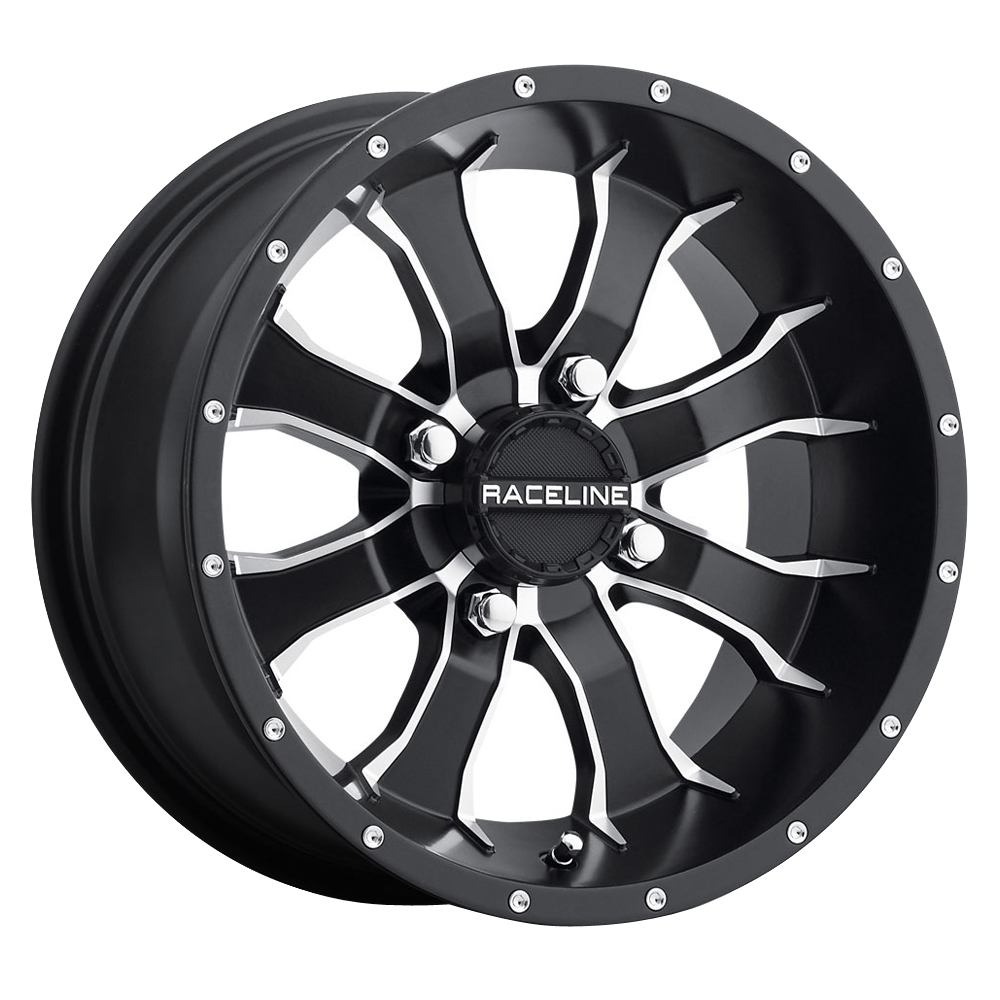 Raceline Wheels A77 Mamba ATV/UTV - Black with Machined Accents Rim ...