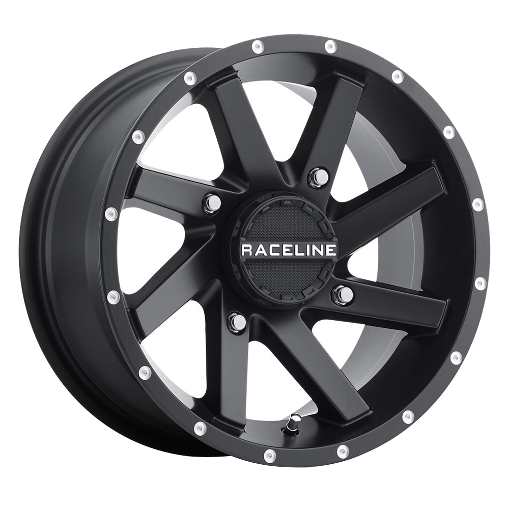 Raceline Wheels A82B Twist ATV/UTV - Black Rim Wheel Size 14x7 ...