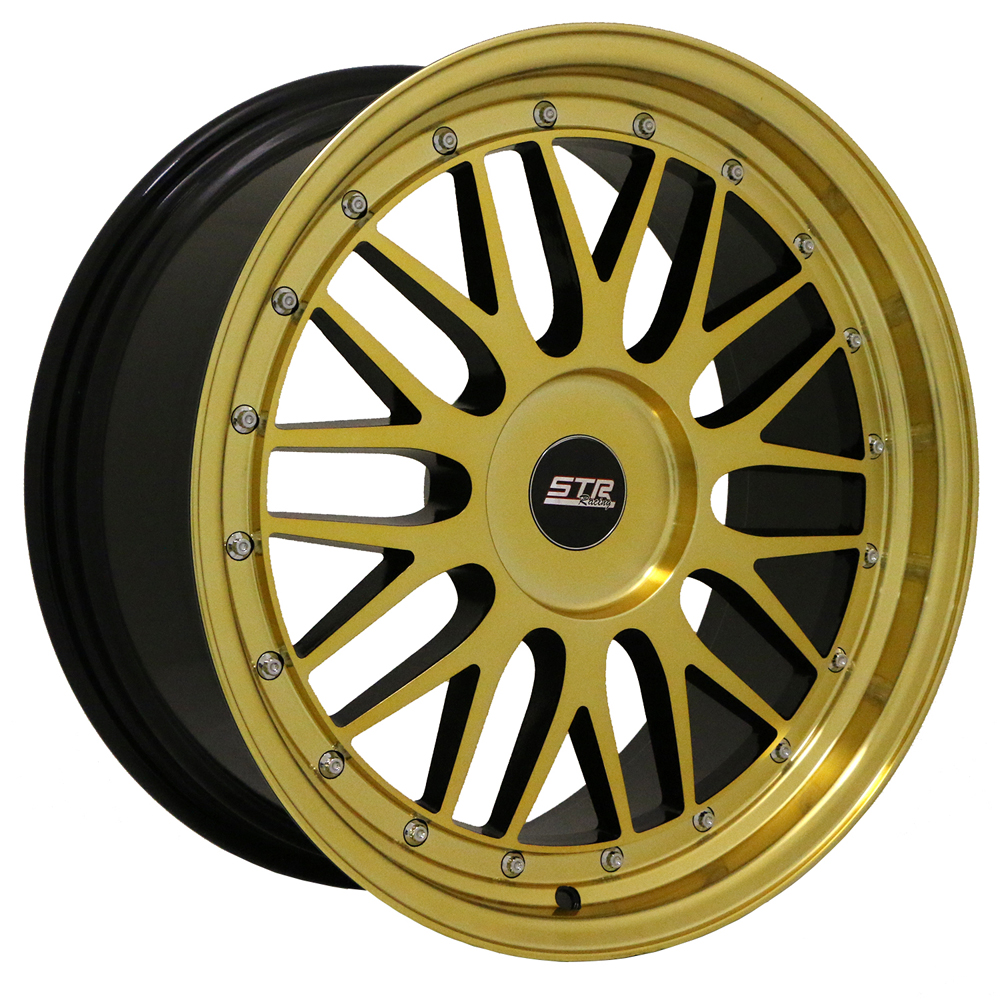 STR Racing Wheels STR 601 - Magic Gold Rim - Performance Plus Tire