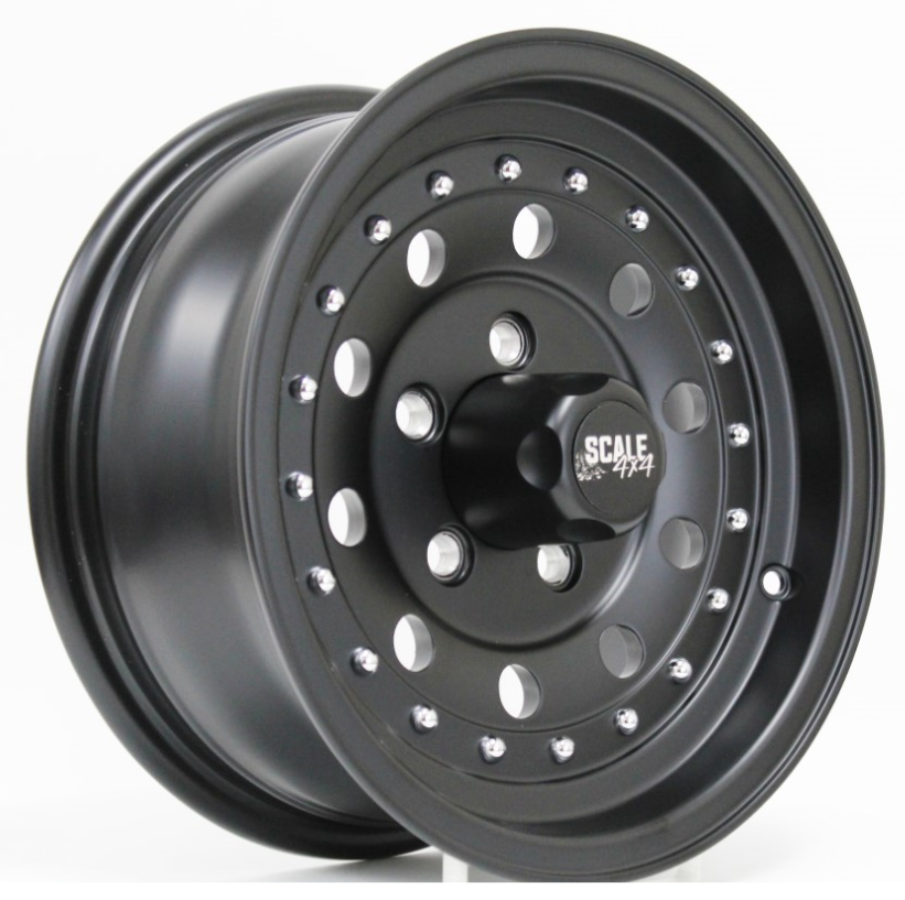 Scale 4x4 Wheels 762 Bandit II - Matte Black Rim Wheel Size 15x7 ...
