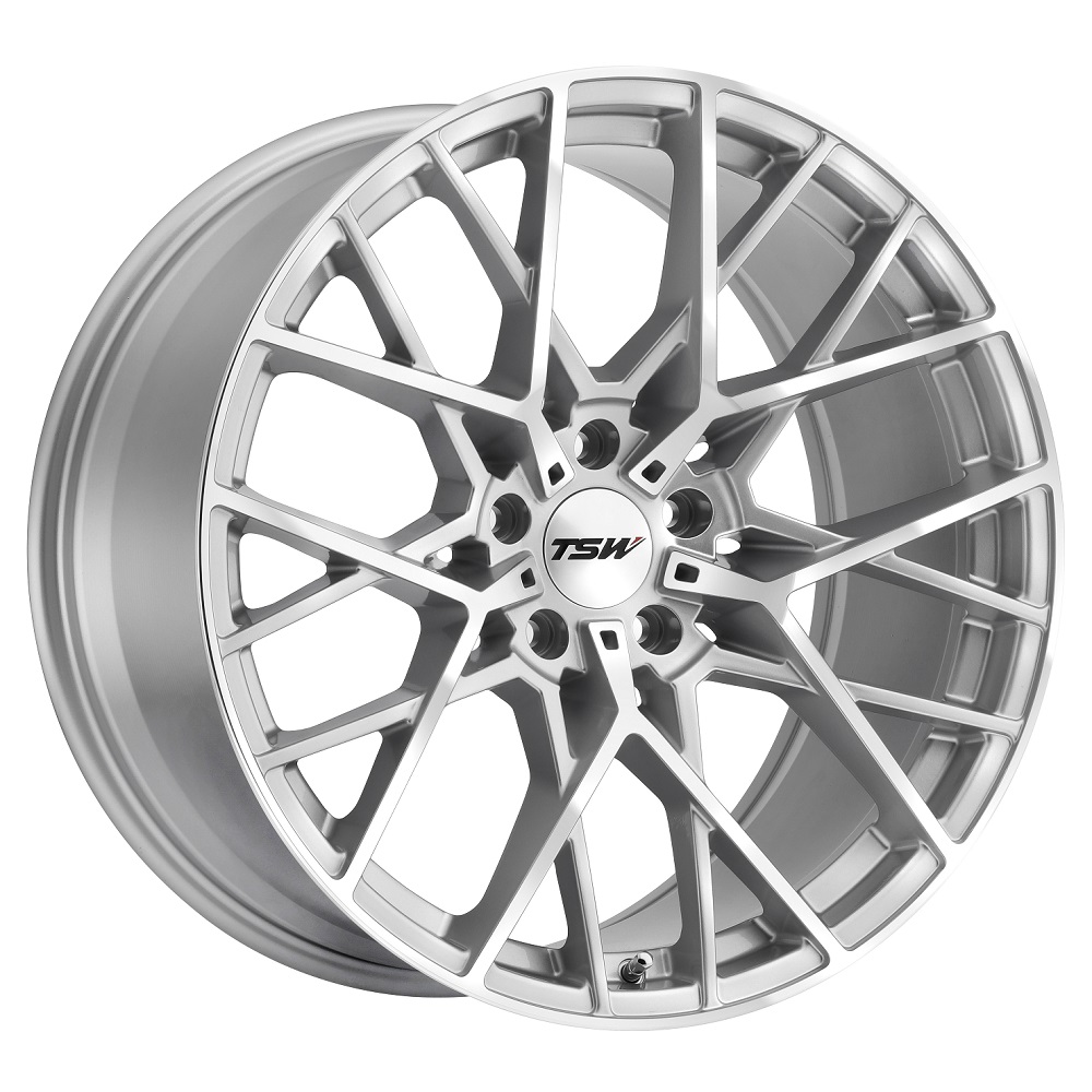 TSW Wheels Sebring - Silver W/Mirror Cut Face Rim Wheel Size 19x8.5 ...