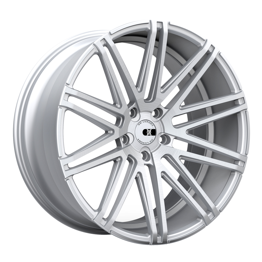 XO Luxury Wheels Milan - Matte Silver w/Brushed Face Rim - Performance ...