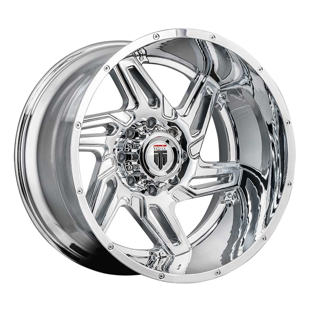 AT186 Spurs - Chrome Rim by American Truxx Wheels - Performance Plus Tire
