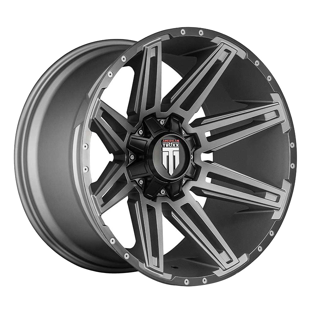 American Truxx Wheels AT1903 Boom - Matte Gunmetal Rim Wheel Size 20x9 ...