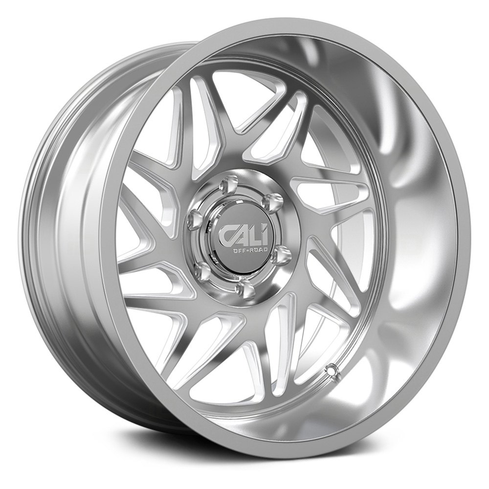 Cali Off-Road Wheels Gemini 9112 - Polished/Milled Spokes Rim Wheel ...