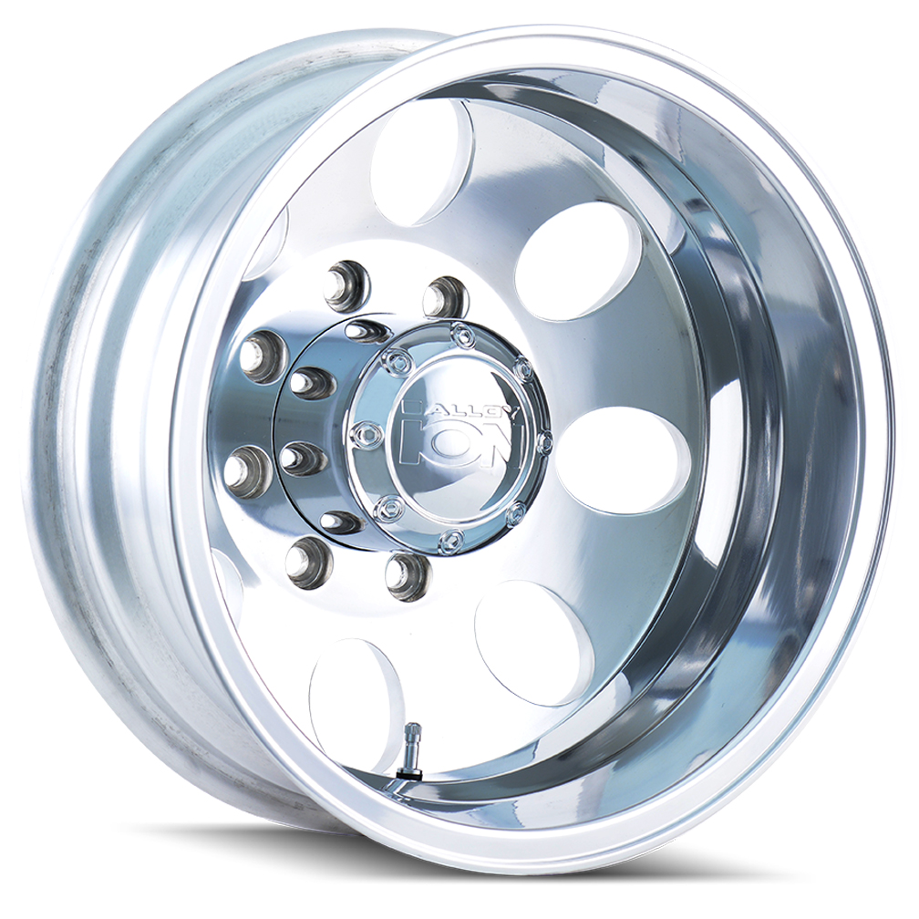 Ion Alloy Wheels 167 Dually Rear - Polished Rim Wheel Size 17x6.5 ...