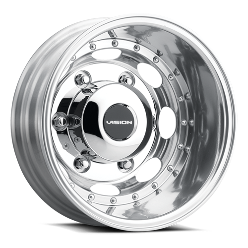Vision Wheels 181Z Van Dually Rear - Polished Rim - Performance Plus Tire