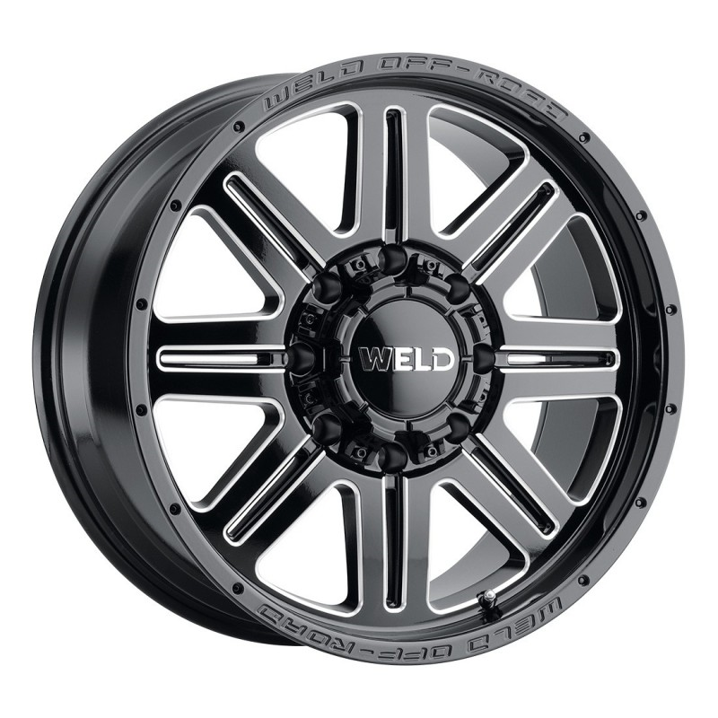 Weld Off-Road Wheels Chasm W143 - Gloss Black Milled Windows Rim ...