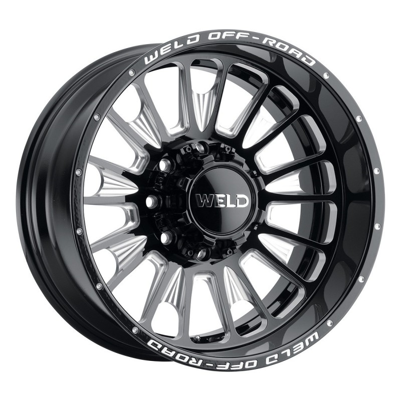 Weld Off-Road Wheels Scorch W121 - Gloss Black Milled Rim - Performance ...