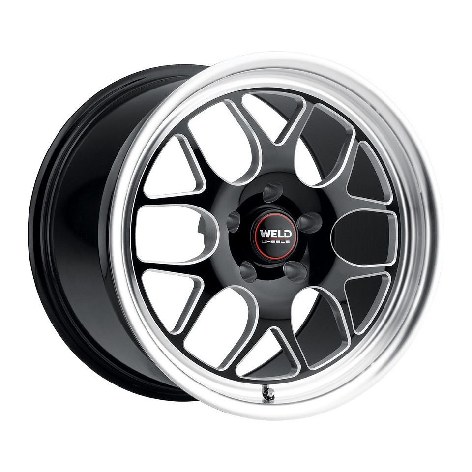 Weld Racing Wheels Solana Drag S160 - Gloss Black Milled Rim ...