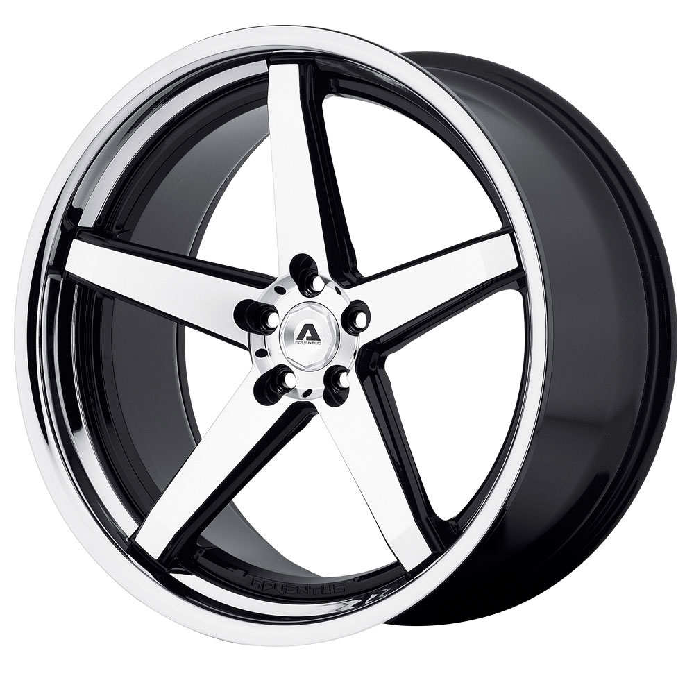 AVS-2 - Gloss Black Machined w/SS Lip Rim by Adventus Wheels Wheel Size ...