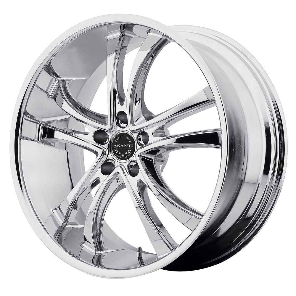 Asanti Wheels ABL-6 - Chrome Rim - Performance Plus Tire