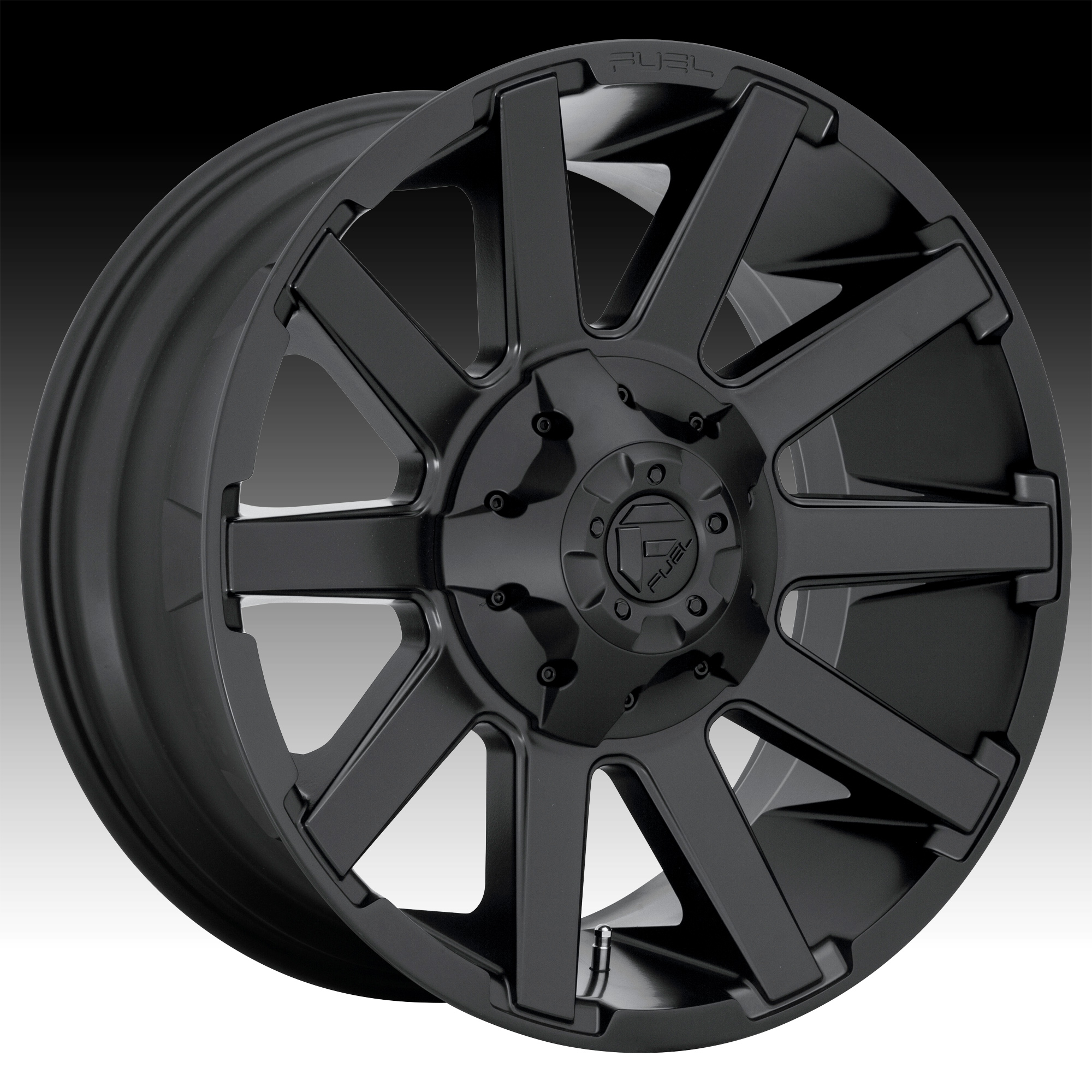 Fuel Wheels Contra D437 - Satin Black Rim - Performance Plus Tire